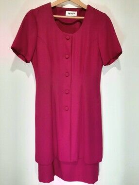 Nu-Mode | Dresses | Vintage Coquette Bow Pleated One Piece Skirt Blazer ...